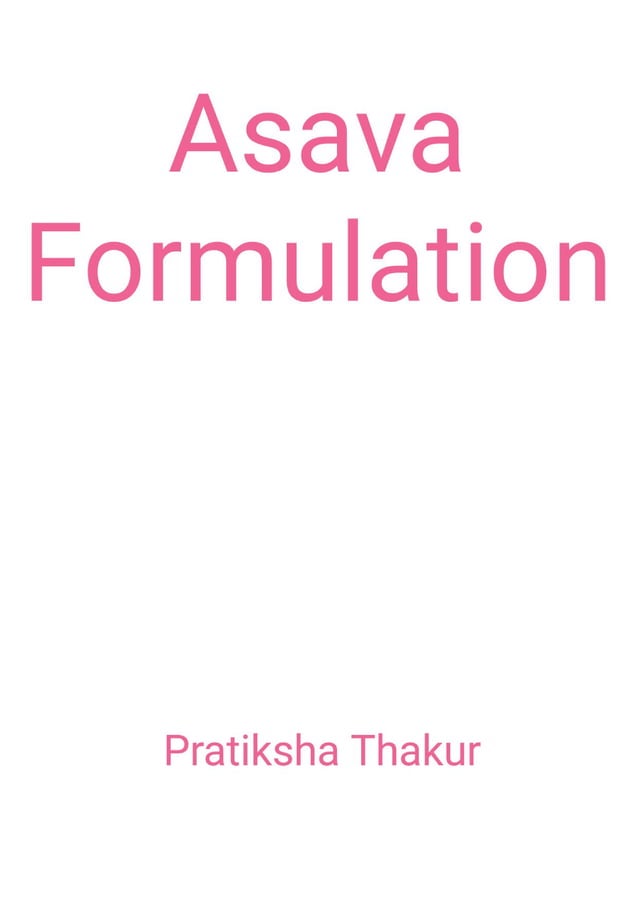 Asava Formulation | PDF