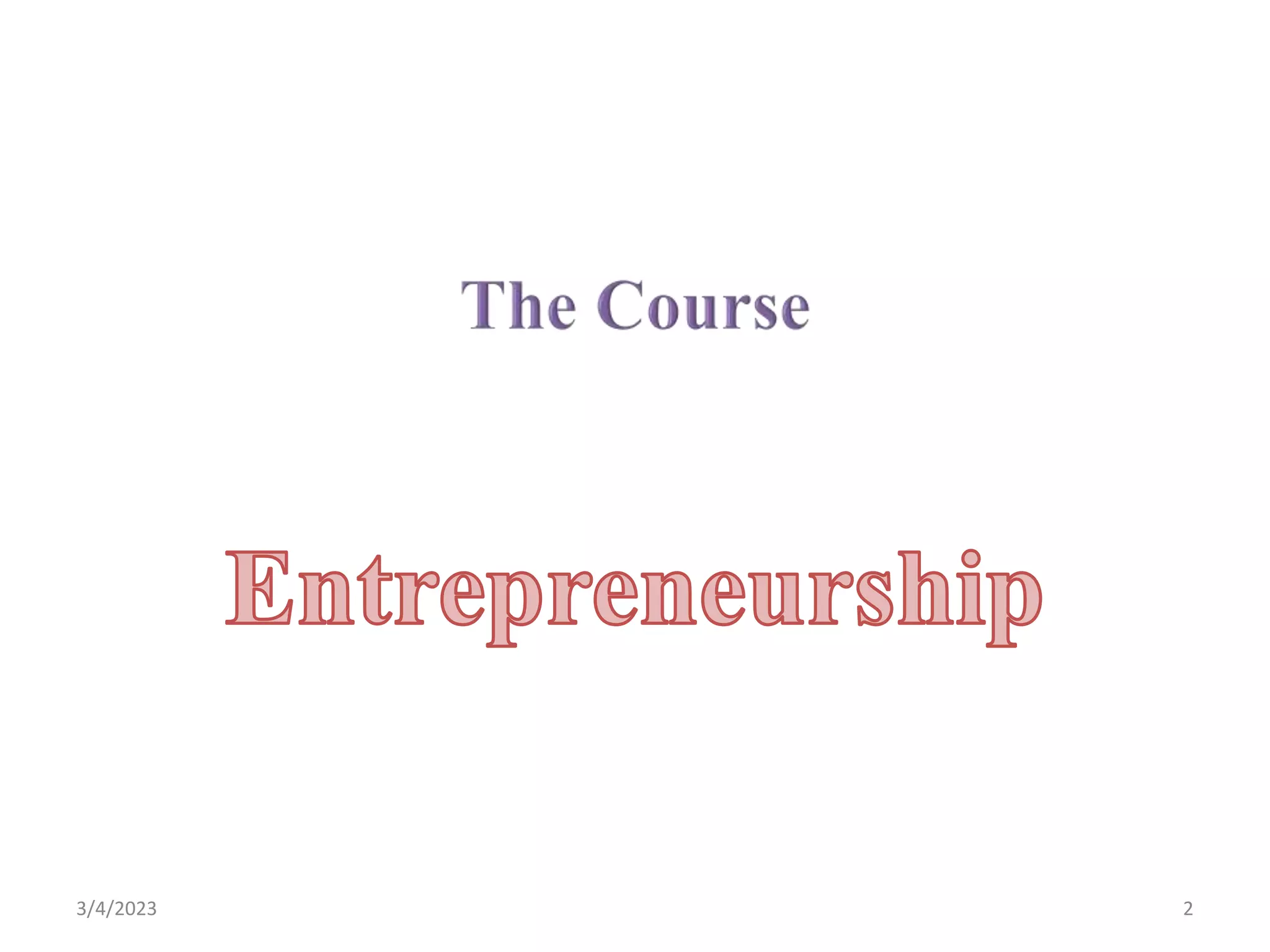 entrepreneurship | PPTX | Business Administration | Business