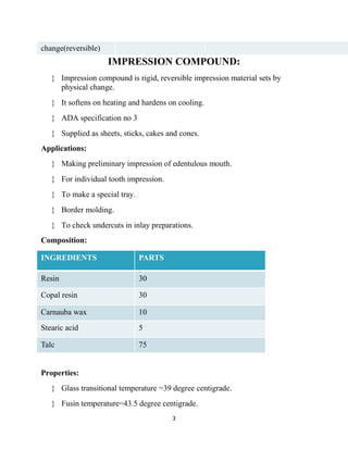 dental impression | DOCX
