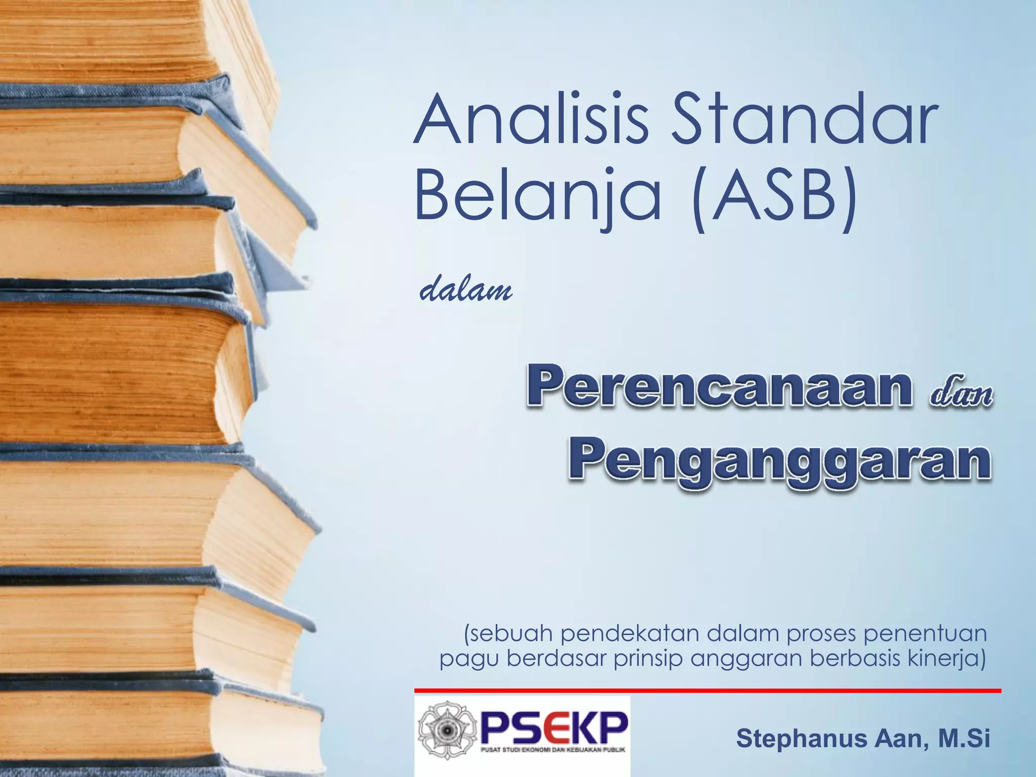 ASB dalam Perencanaan dan Penganggaran | PDF