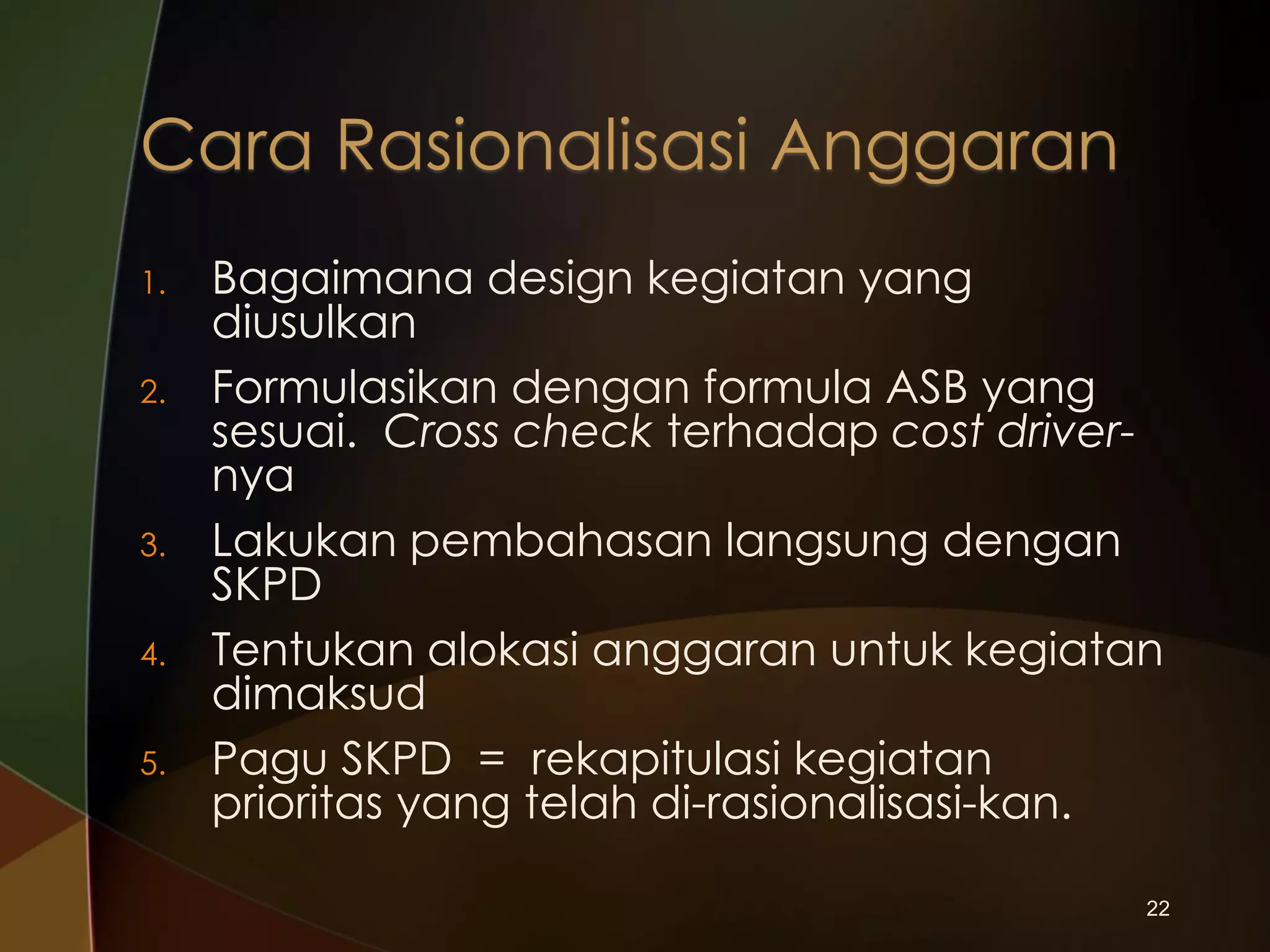 ASB dalam Perencanaan dan Penganggaran | PDF