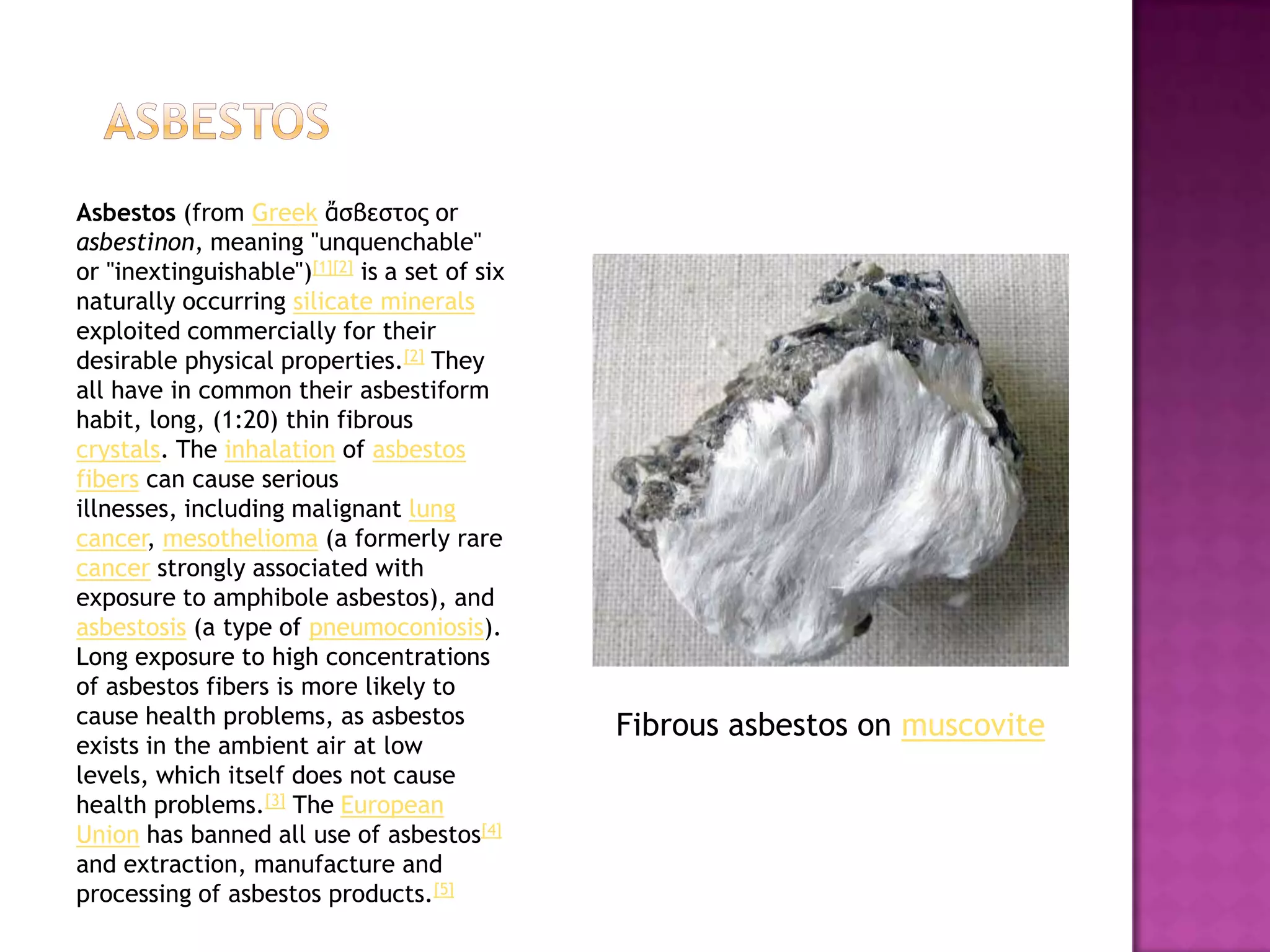 Asbestos | PPTX
