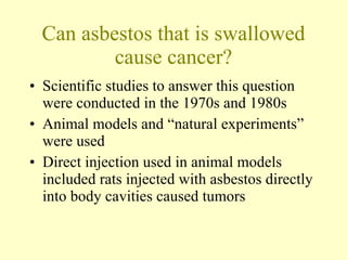 Asbestos: An Overview | PPT