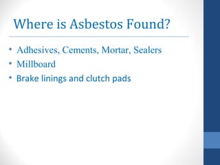 Asbestos | PPT
