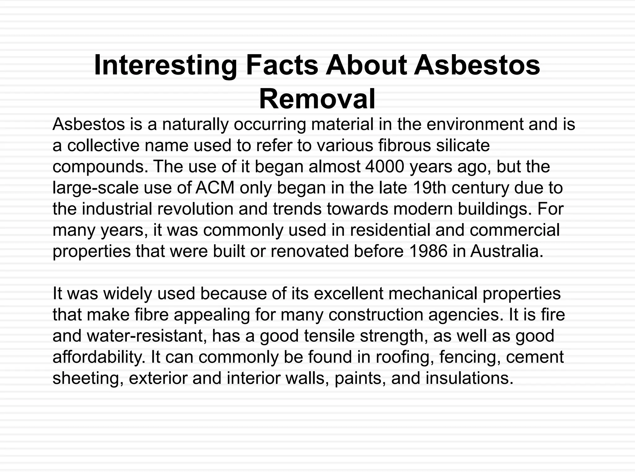 Asbestos removal melbourne | PPTX