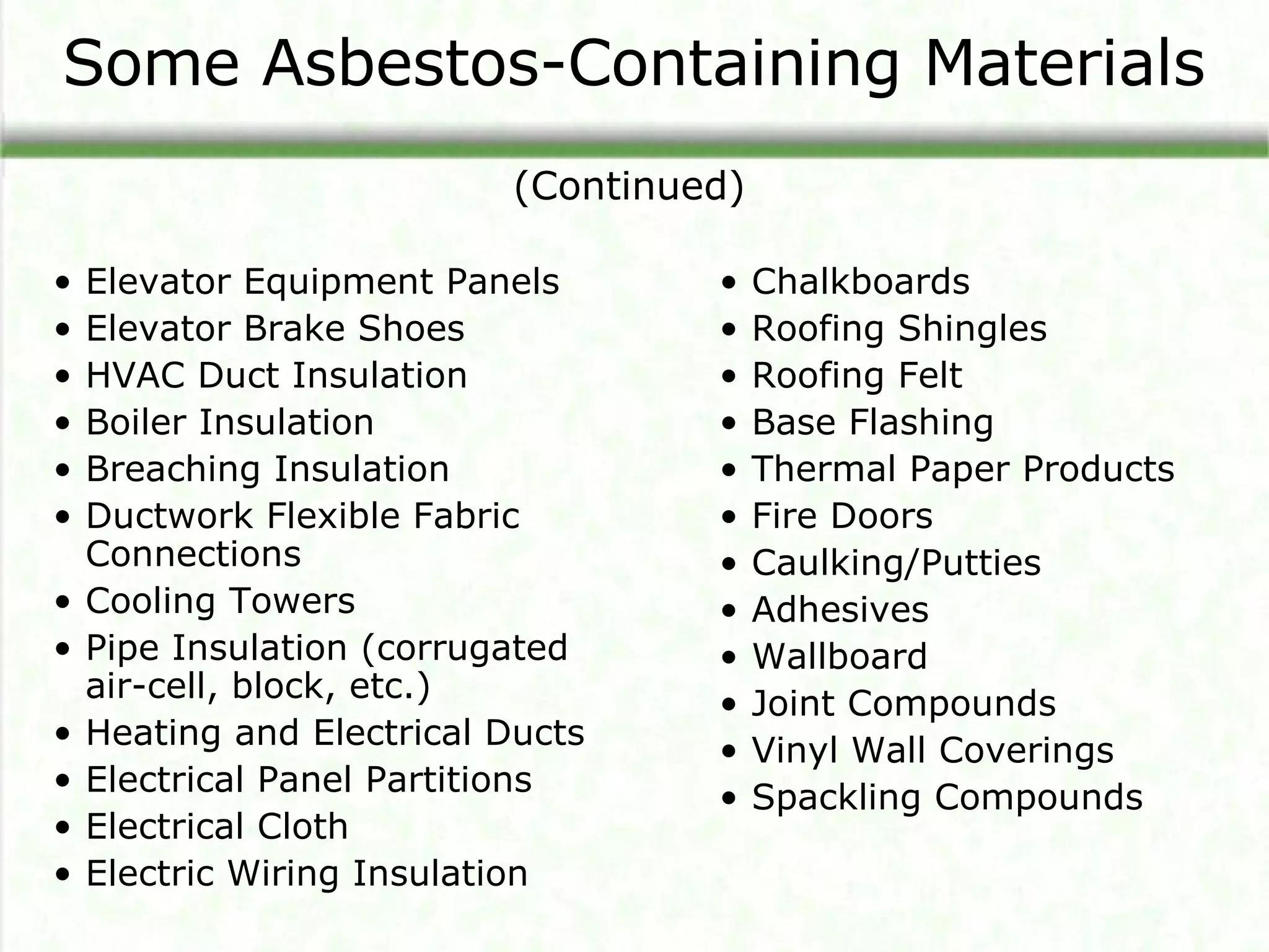 Asbestos | PPT