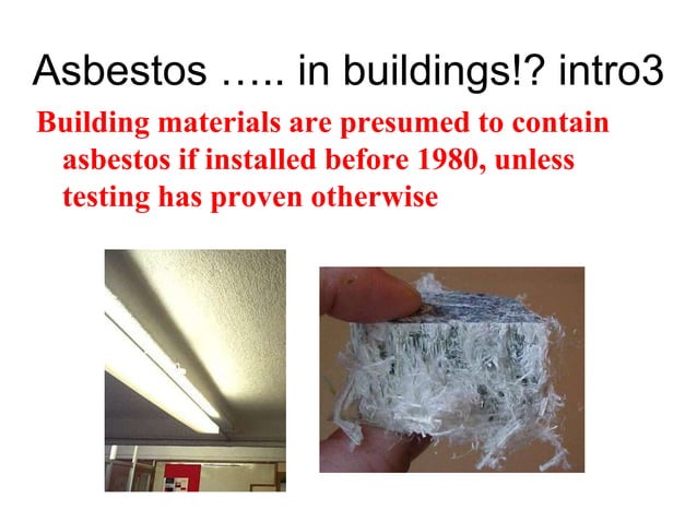 Asbestos 2012 Slideshow | PPSX | Lung and Respiratory Health | Diseases ...
