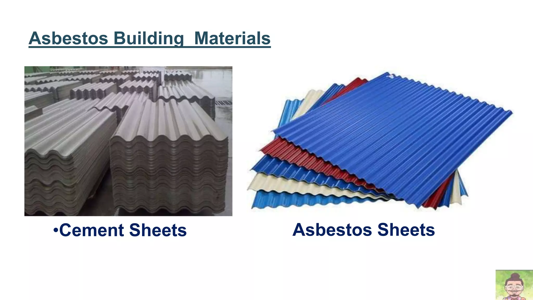 Asbestos as a building material | PPTX