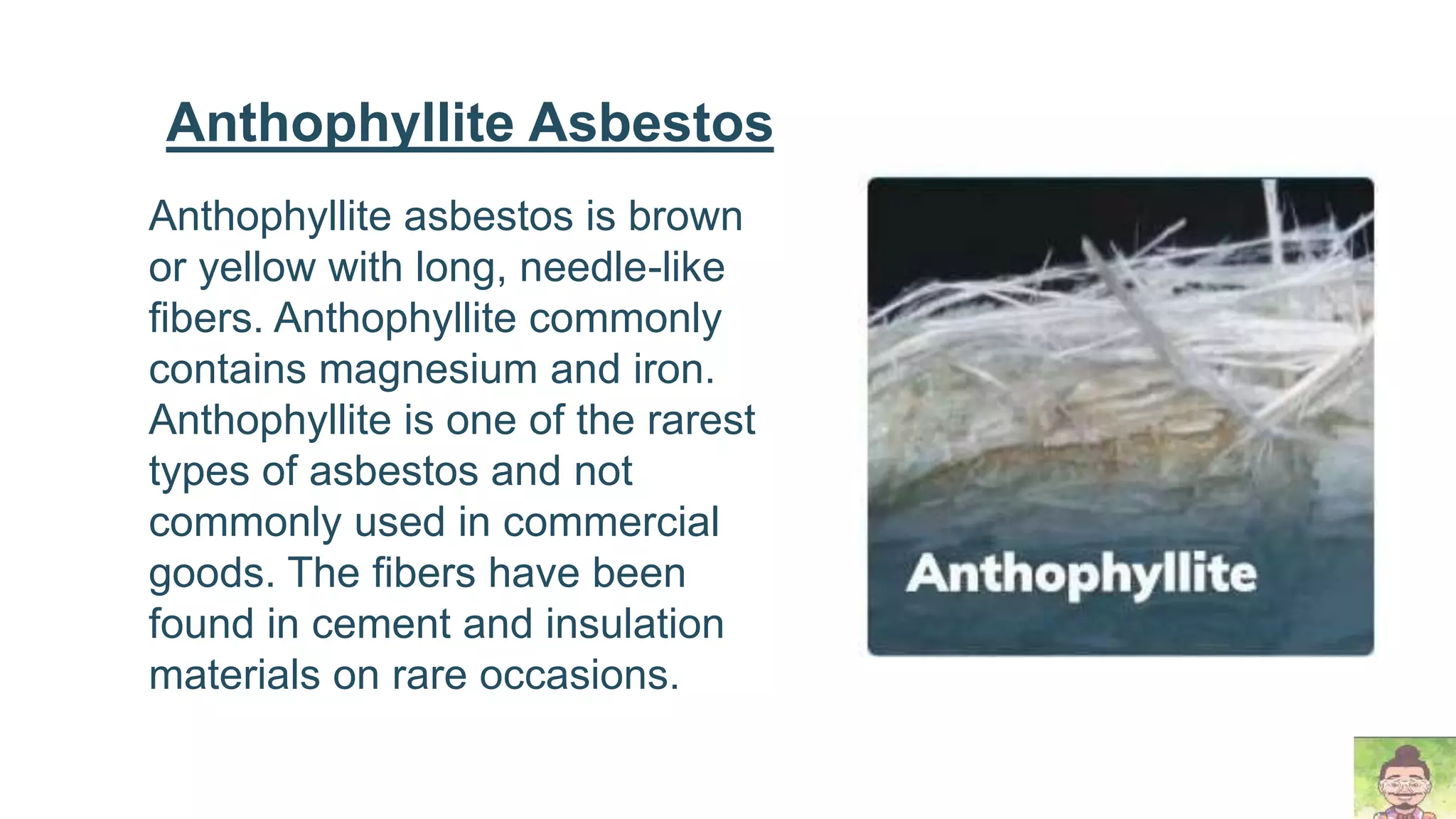 Asbestos as a building material | PPTX