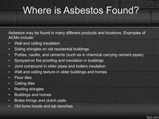 Asbestos awareness | PPT