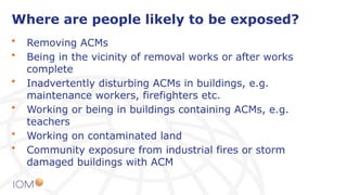 Asbestos exposure and risk in Britain today | PPTX