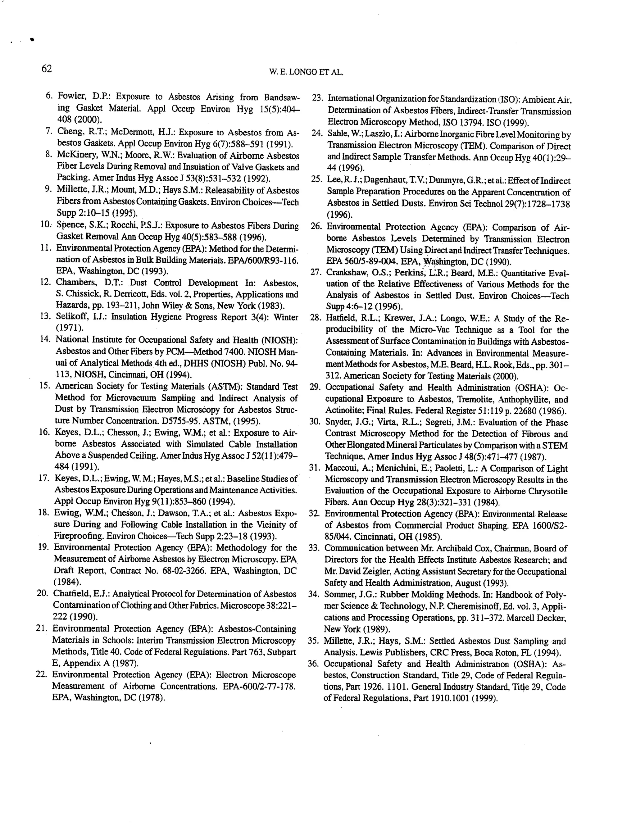 Asbestos Gasket usage causing mesothelioma | PDF