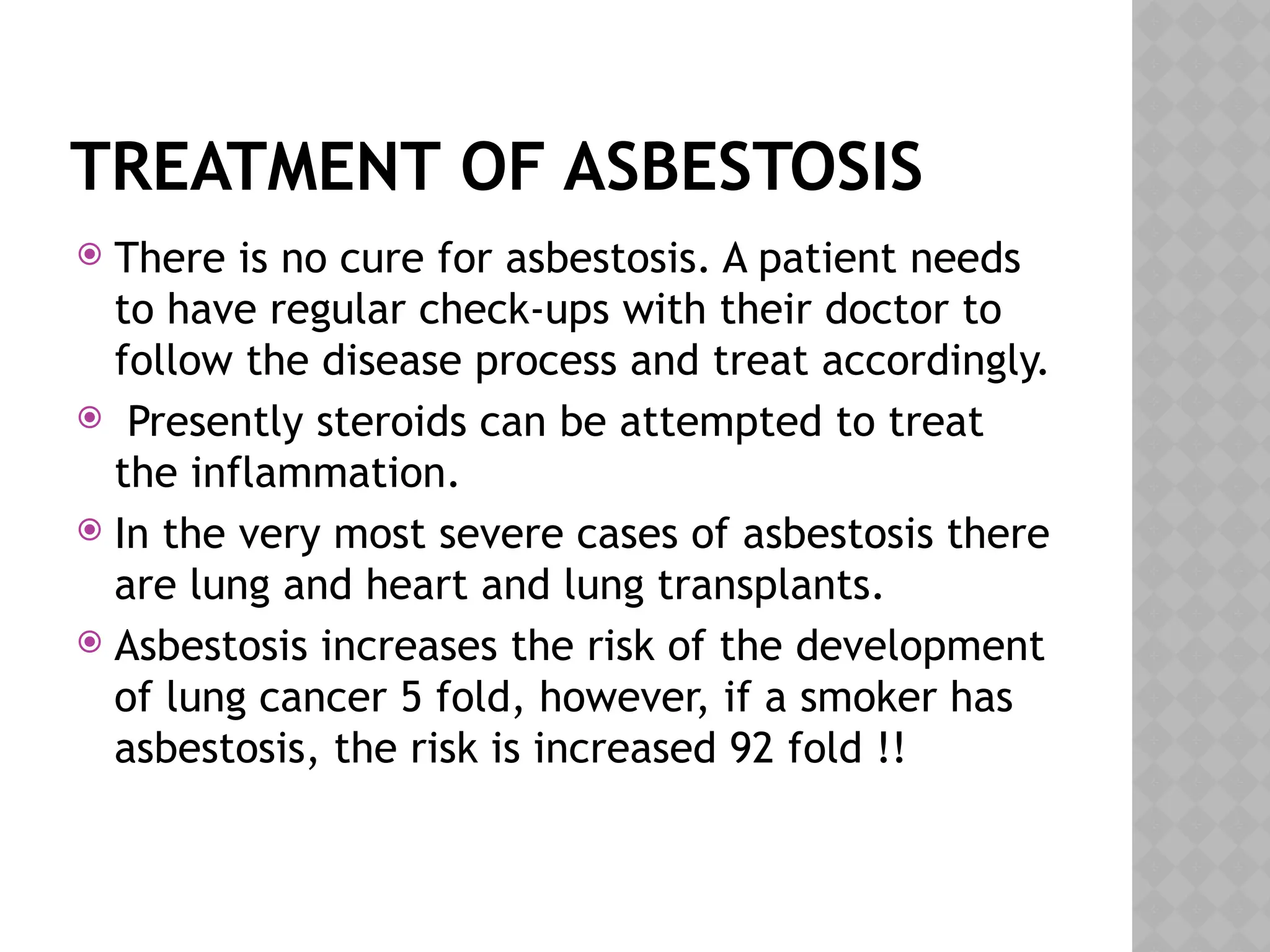 ASBESTOSIS presentation in detail.............. | PPTX