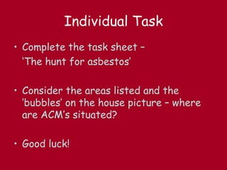 Asbestos Learning Tool | PPTX