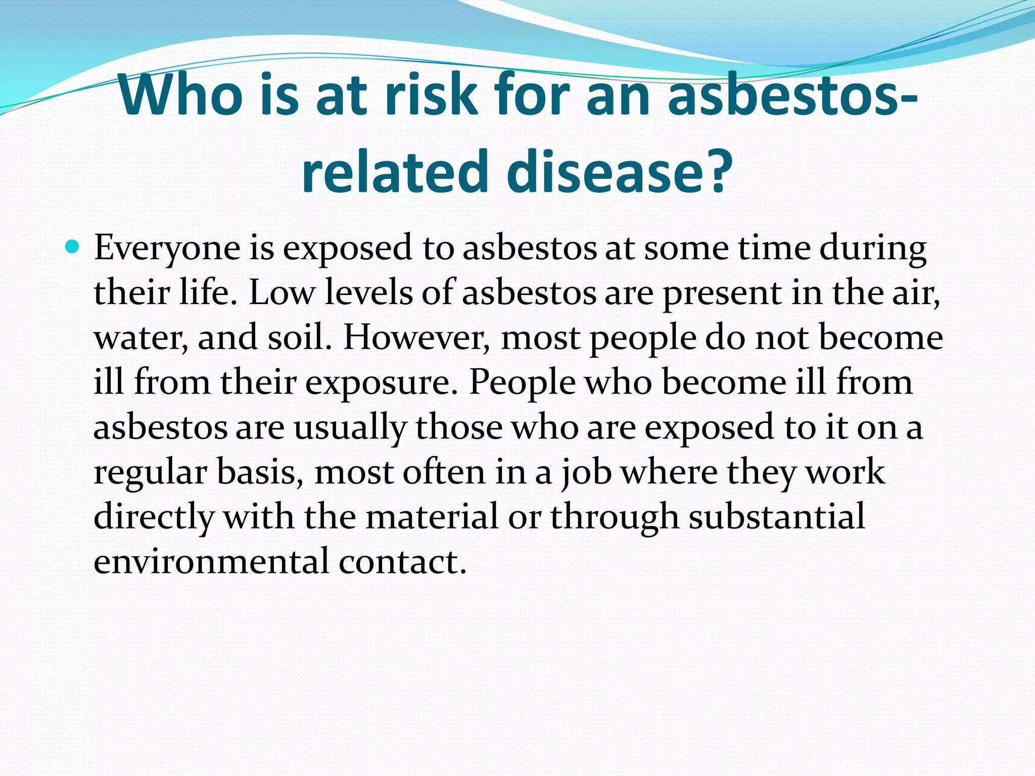 Asbestos presentation | PPTX