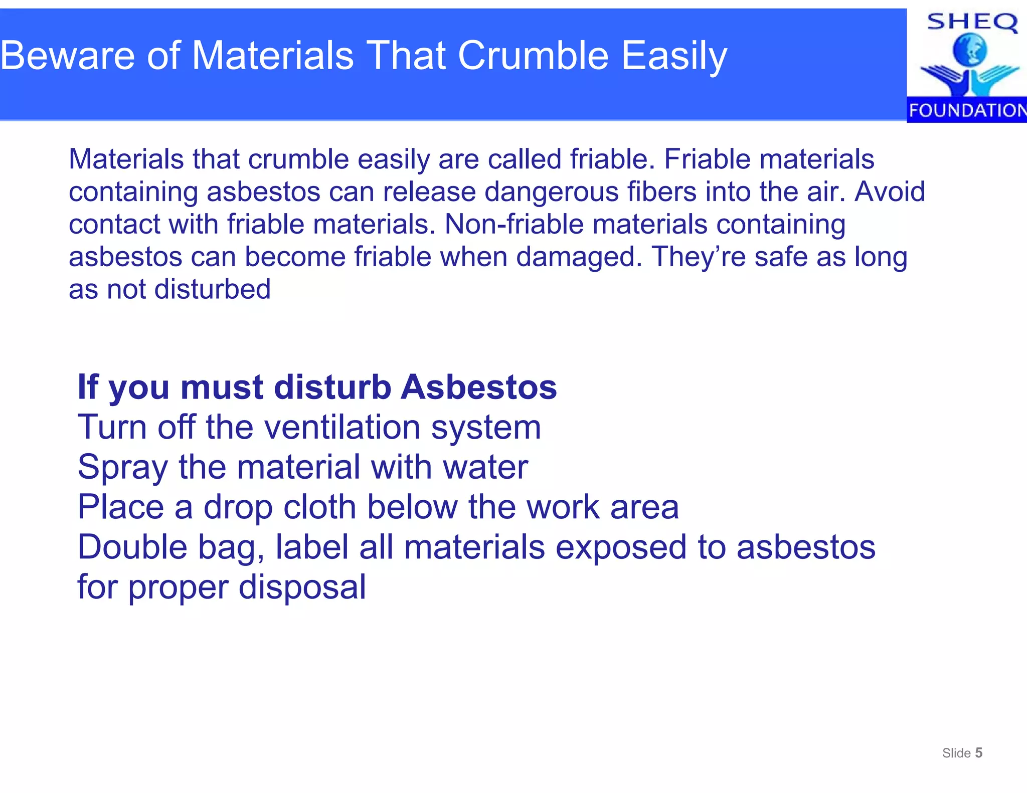 Asbestos safety | PDF