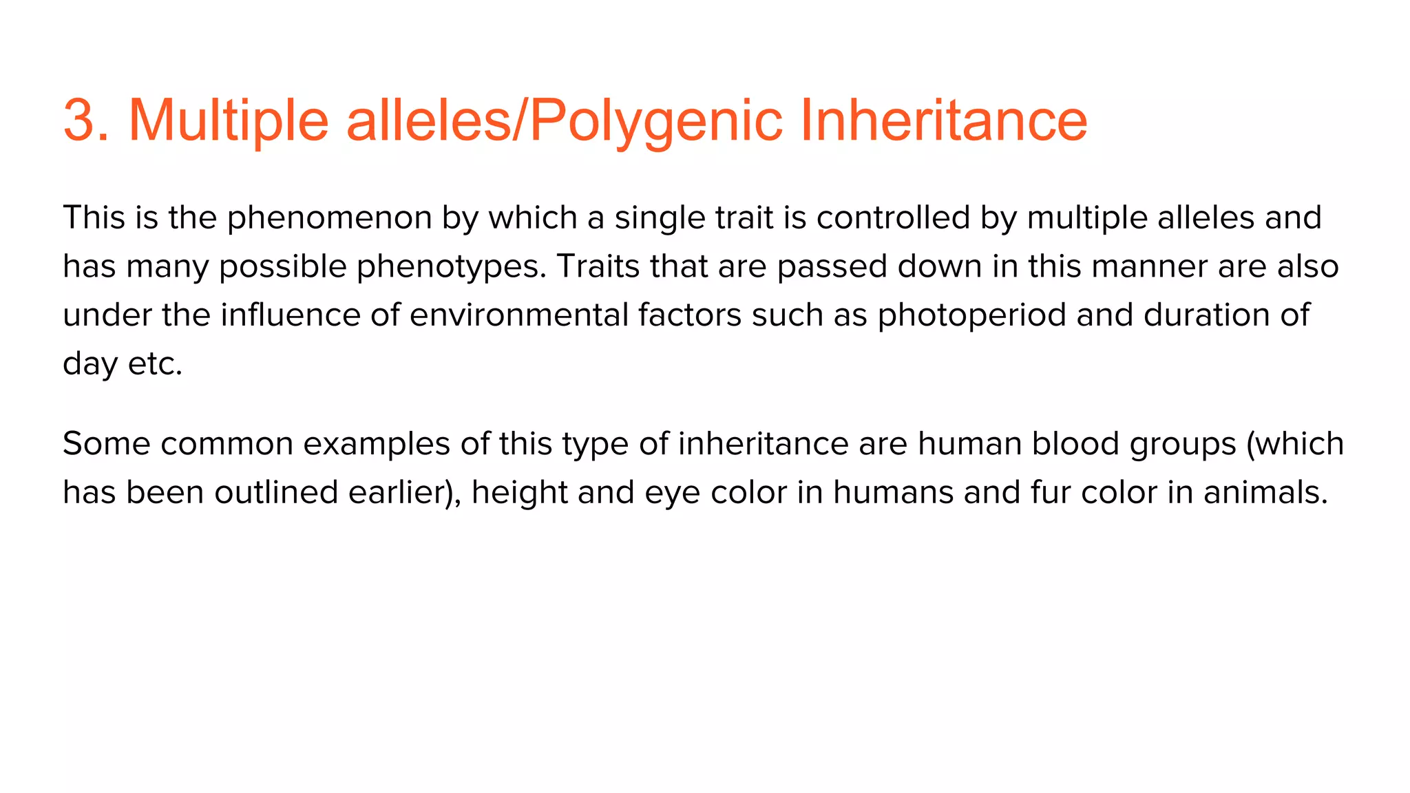 Non-Mendelian Inheritance | PPTX