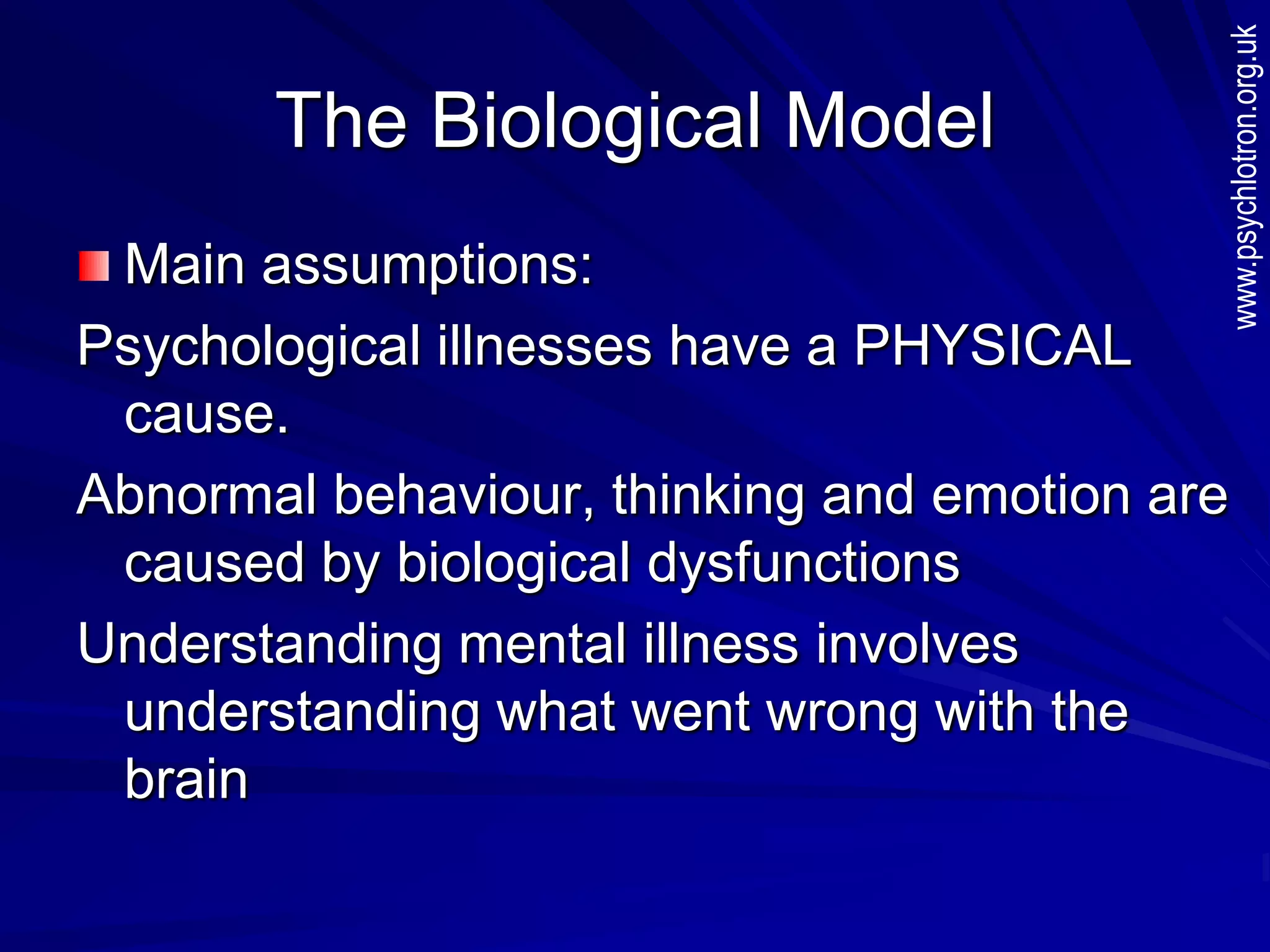AS The biological model of abnormality | PPTX