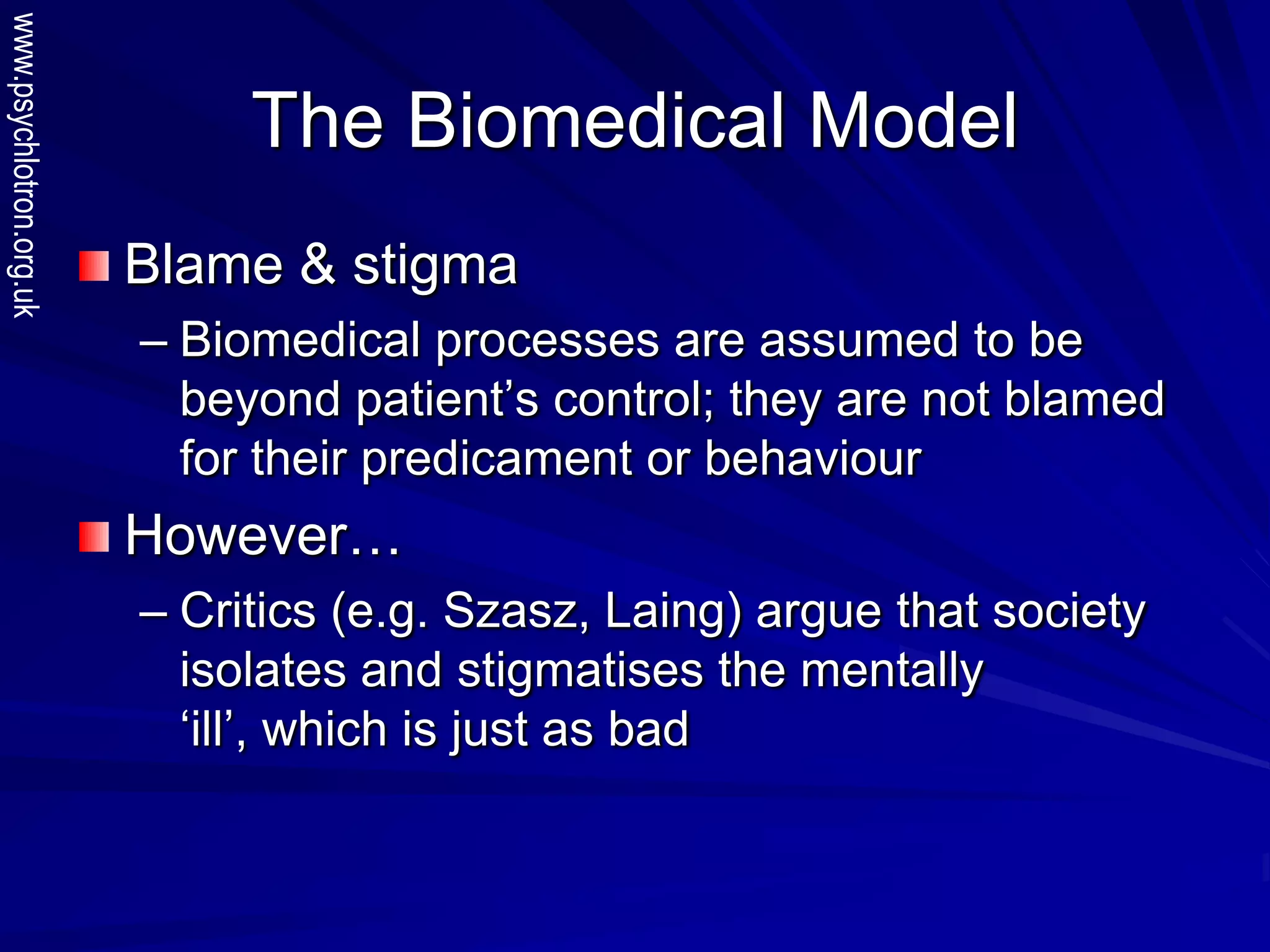 AS The biological model of abnormality | PPTX