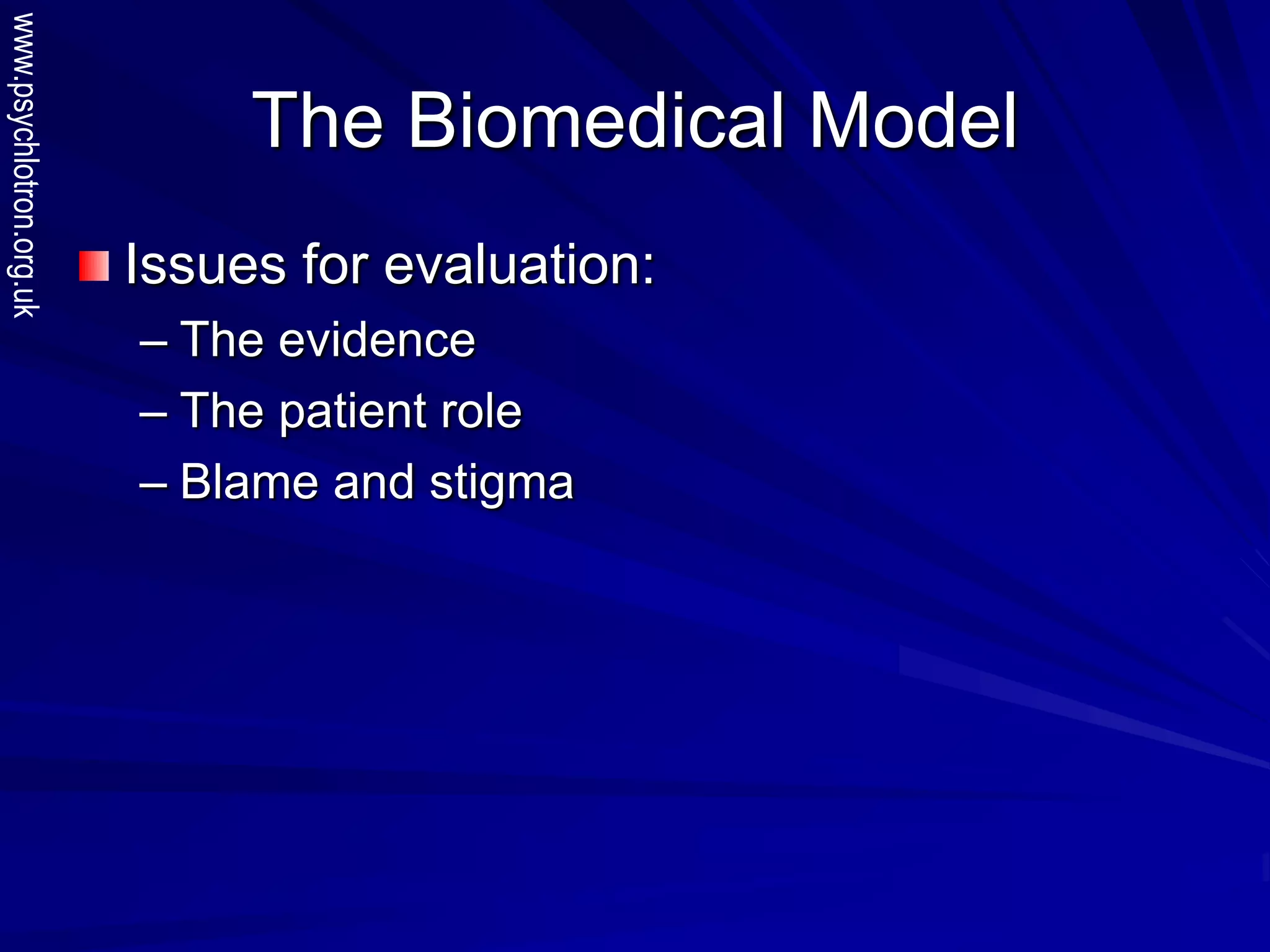AS The biological model of abnormality | PPTX