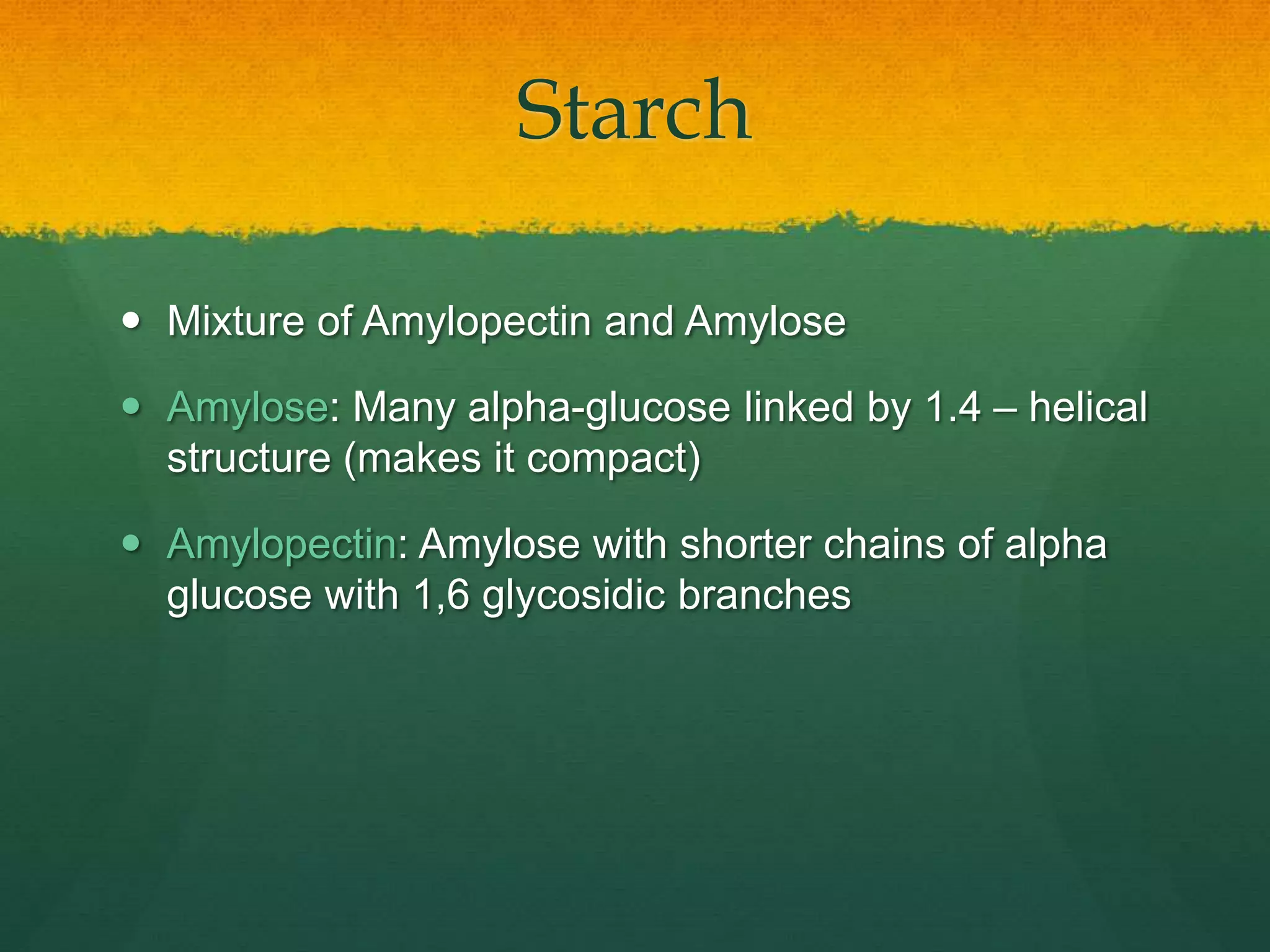 AS Level Biology - 1) Biological Molecules | PPTX