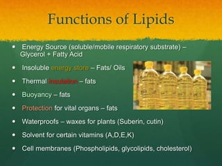AS Level Biology - 1) Biological Molecules | PPTX