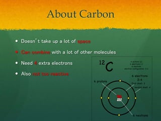 AS Level Biology - 1) Biological Molecules | PPTX