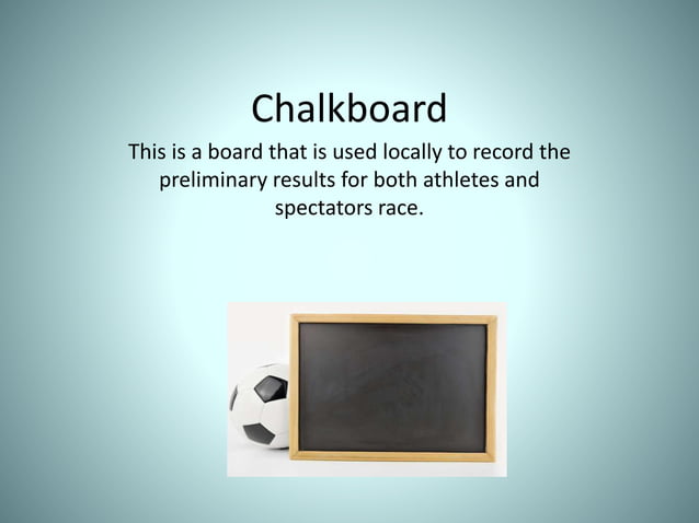 EQUIPMENT THAT ARE USED WHEN OFFICIATING ATHLETES | PPTX | Track and ...