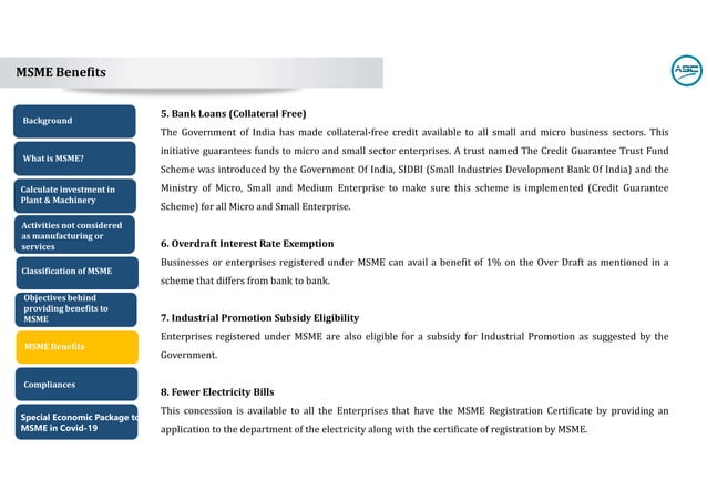 ASC - Classification of micro small and medium enterprises (MSME ...