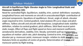 Need of control for Airplane consists of three primary controls | PPTX