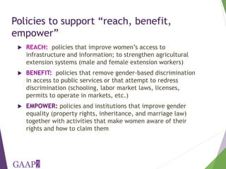 Reach, Benefit, Empower: Indicators for measuring impacts of programs ...
