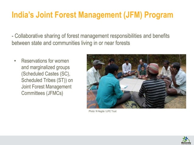 Unpacking ‘Gender’ in India’s Joint Forest Management Program: Lessons ...