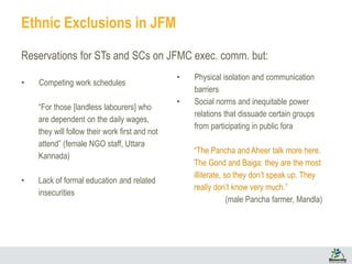 Unpacking ‘Gender’ in India’s Joint Forest Management Program: Lessons ...