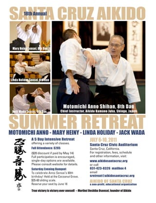Asc 2011 retreat flyer final | PDF | Martial Arts | Sports