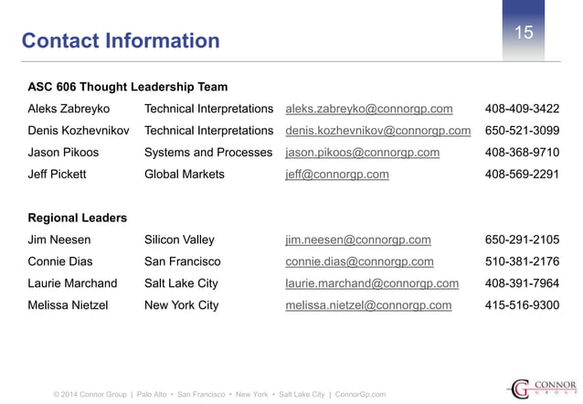 ASC 606 Implementation Strategy with Connor Group and Leeyo Software | PPT