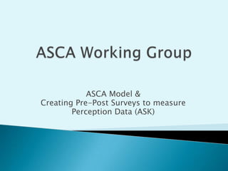 Asca Perception Data & Surveys | PPT