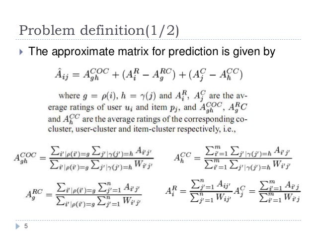 A Scalable Collaborative Filtering Framework Based On Co Clustering