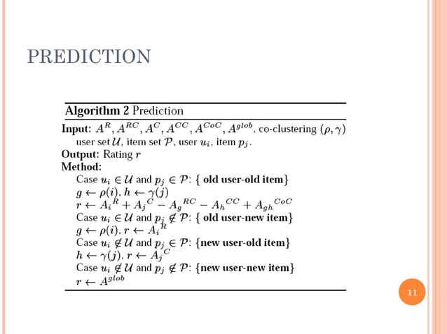 A Scalable Collaborative Filtering Framework Based On Co Clustering Ppt