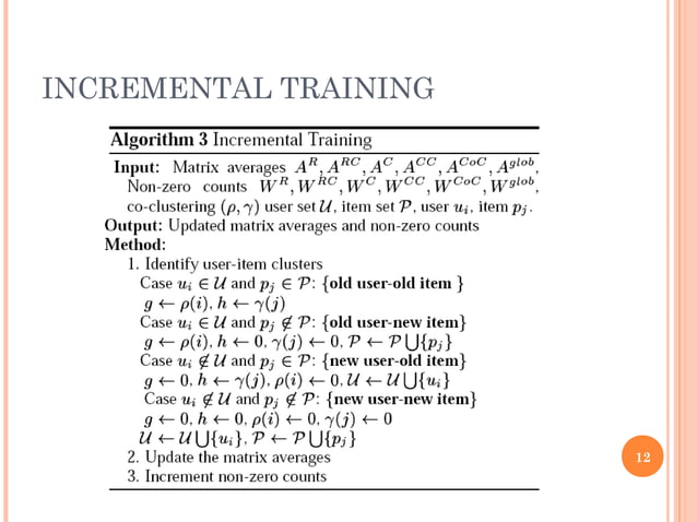 A Scalable Collaborative Filtering Framework Based On Co Clustering Ppt