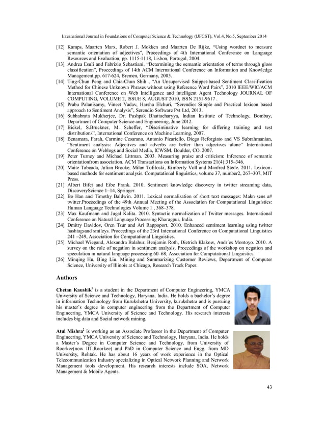 A scalable, lexicon based technique for sentiment analysis | PDF