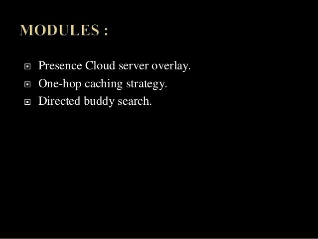 A Scalable Server Architecture For Mobile Presence Services
