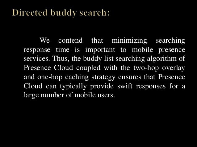 A Scalable Server Architecture For Mobile Presence Services