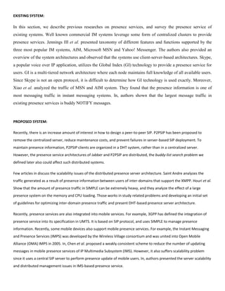 JAVA 2013 IEEE MOBILECOMPUTING PROJECT A scalable server architecture for mobile presence ...
