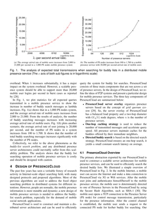 A scalable server architecture for mobile presence services in social ...