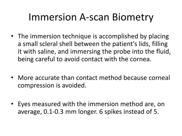 A SCAN, B SCAN & BIOMETRY---19.pptx | Eye and Vision Conditions ...