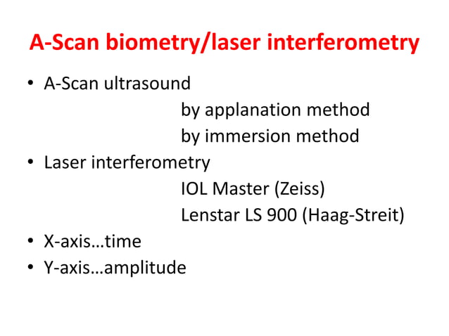 A SCAN, B SCAN & BIOMETRY---19.pptx | Eye and Vision Conditions ...