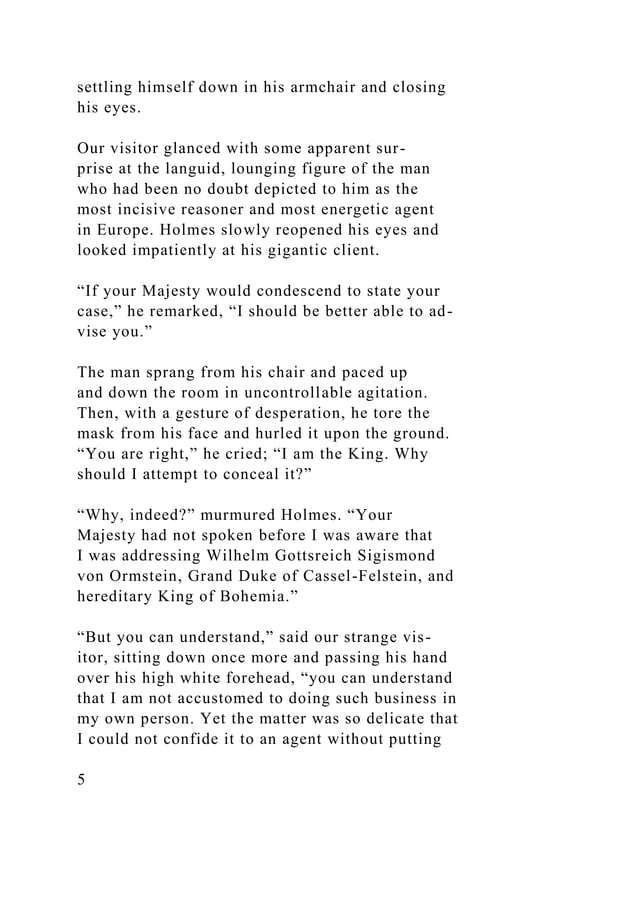 A Scandal in BohemiaArthur Conan DoyleThis text is.docx