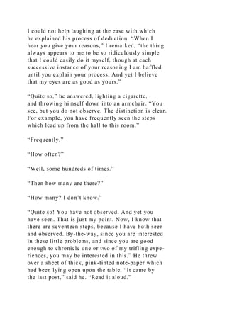 A Scandal in BohemiaArthur Conan DoyleThis text is.docx