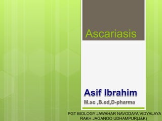 Ascariasis by Asif Ibrahim | PPT