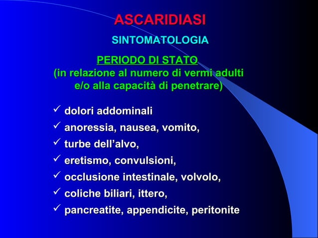 Ascaridiasi | PPT | Infectious Diseases | Diseases and Conditions